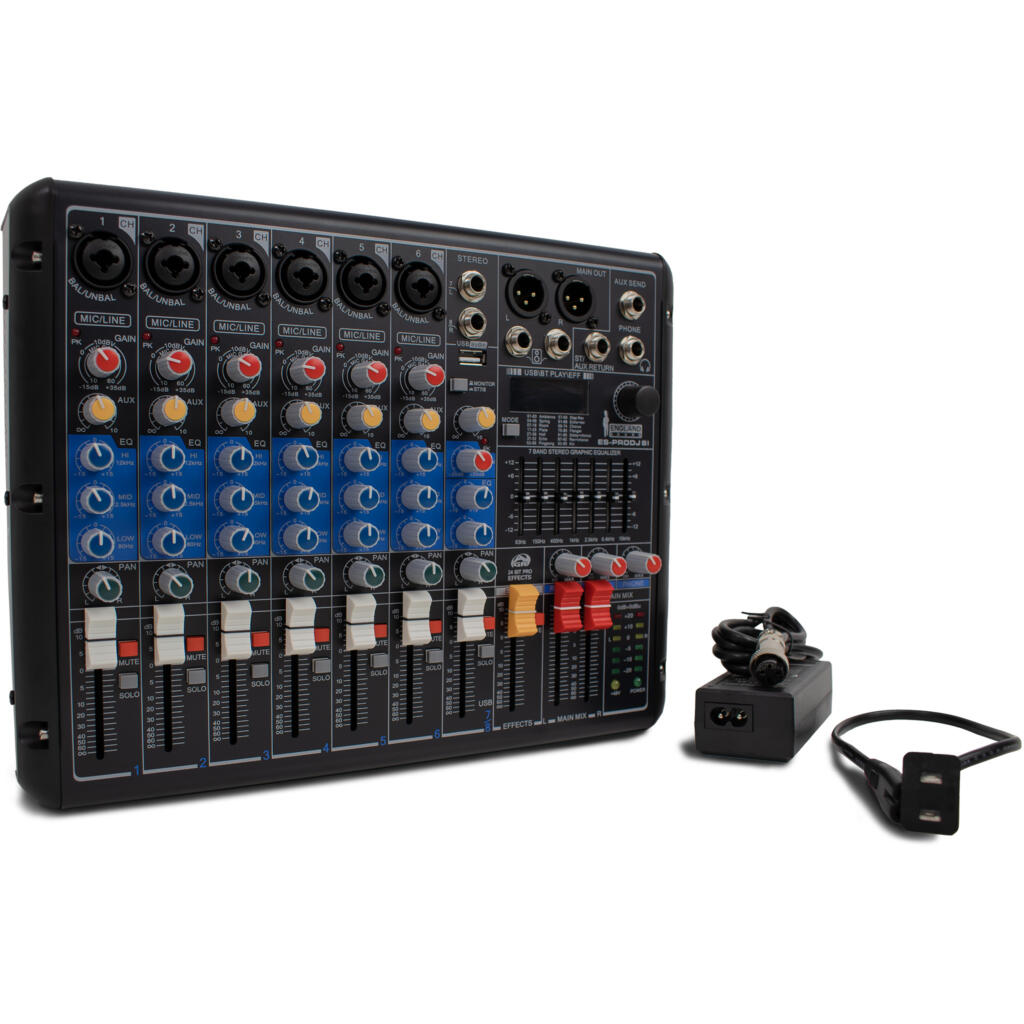 Consola de audio de 8 canales, Bluetooth, England Sound | Cotzul