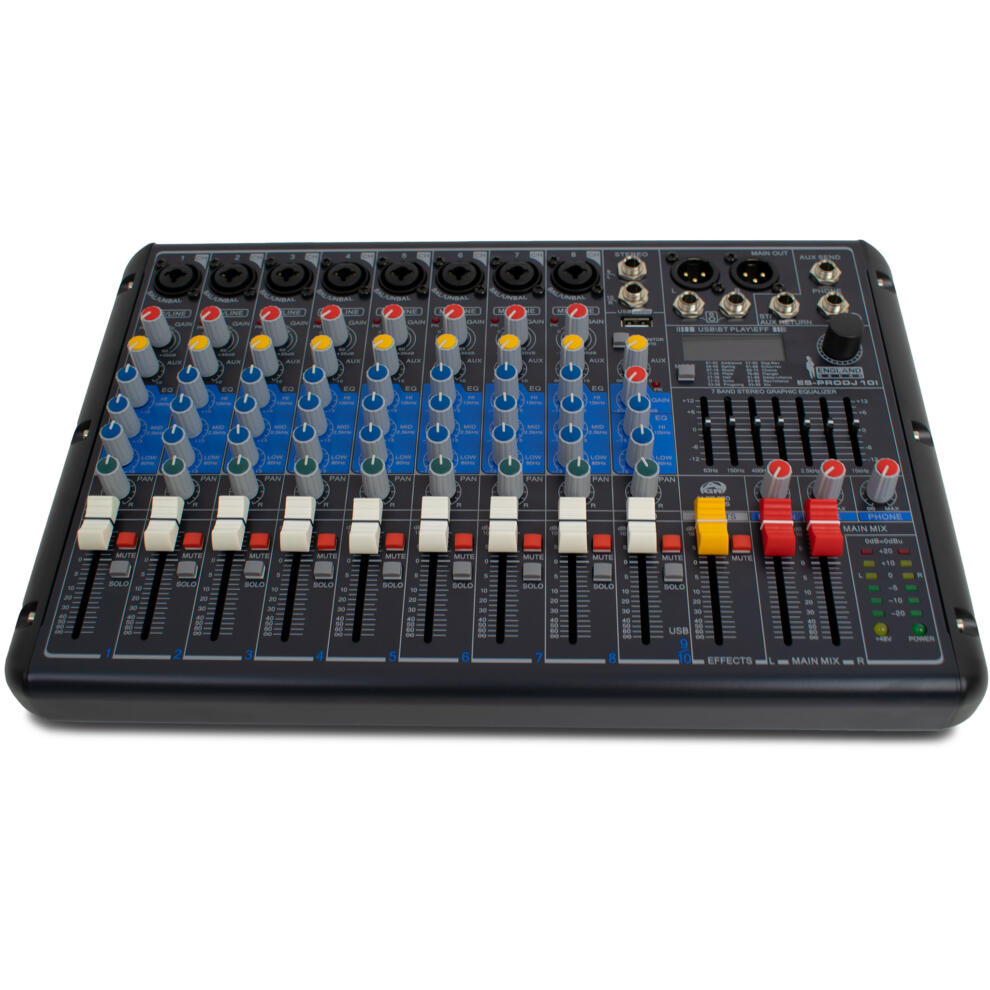 Consola de 10 canales, Interfaz USB, England Sound | Cotzul