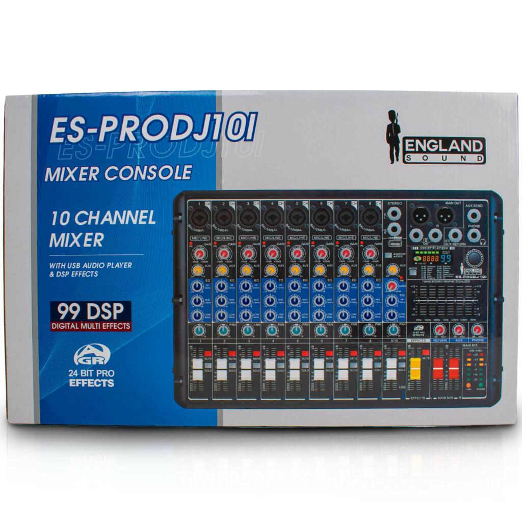 Consola de 10 canales, Interfaz USB, England Sound | Cotzul