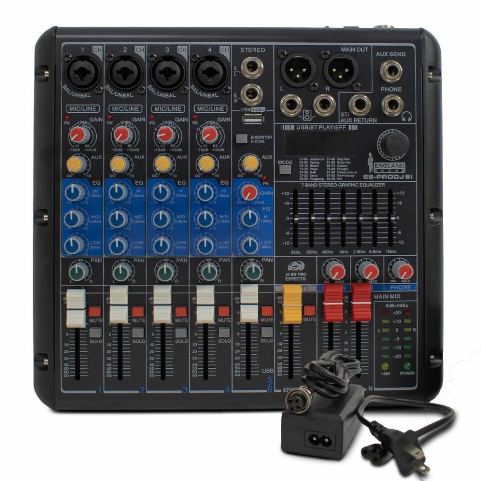 Consola de audio de 6 canales, Interfaz USB, England Sound | Cotzul