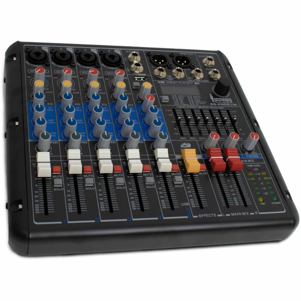 Consola de audio de 6 canales, Interfaz USB, England Sound | Cotzul