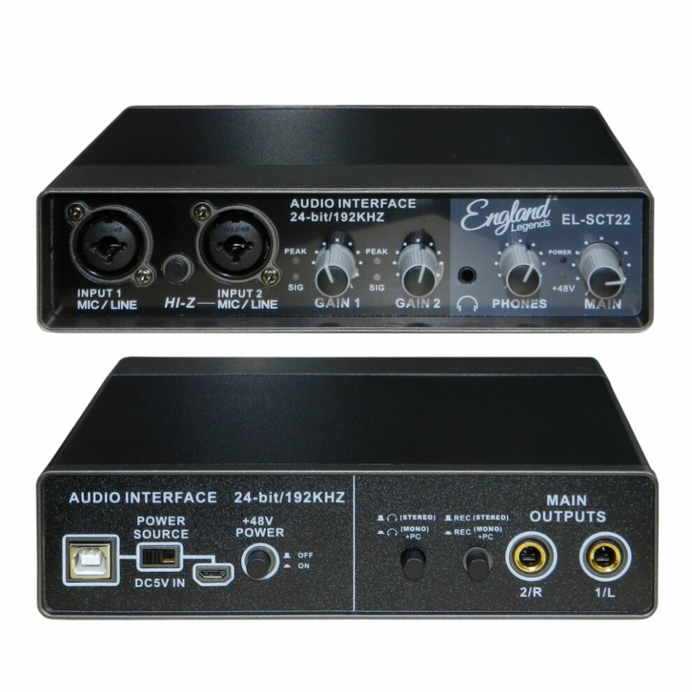 Interfaces de Sonido Caja Rectangular , 48V , Windows , ENGLAND LEGENDS ...