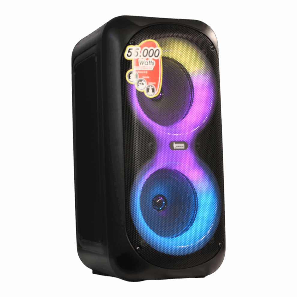 CAJA AMPLIFICADA CON BATERIA 2X6″, REPRODUCTOR ANALOGICO DIGITAL ...